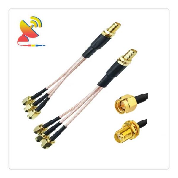 SMA Splitter Female To 3x Male Coax Cable Adapter | C&T RF Antennas Inc ...